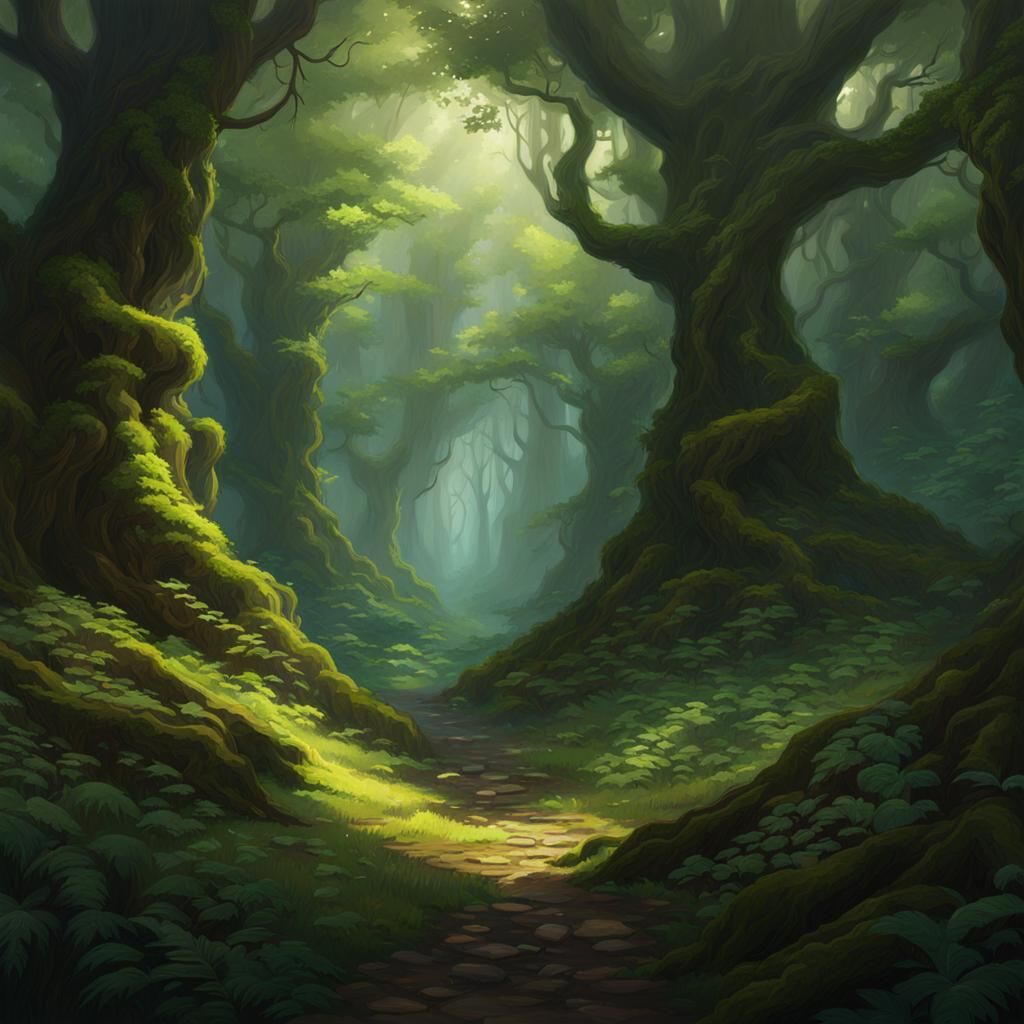 Eldritch forest, game-art, Jordan Grimmer - AI Generated Artwork ...