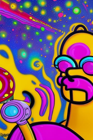 Abstract Homer - AI Generated Artwork - NightCafe Creator