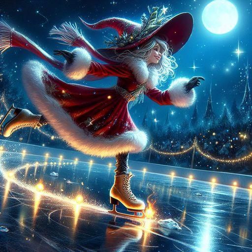 Ice skating - AI Generated Artwork - NightCafe Creator