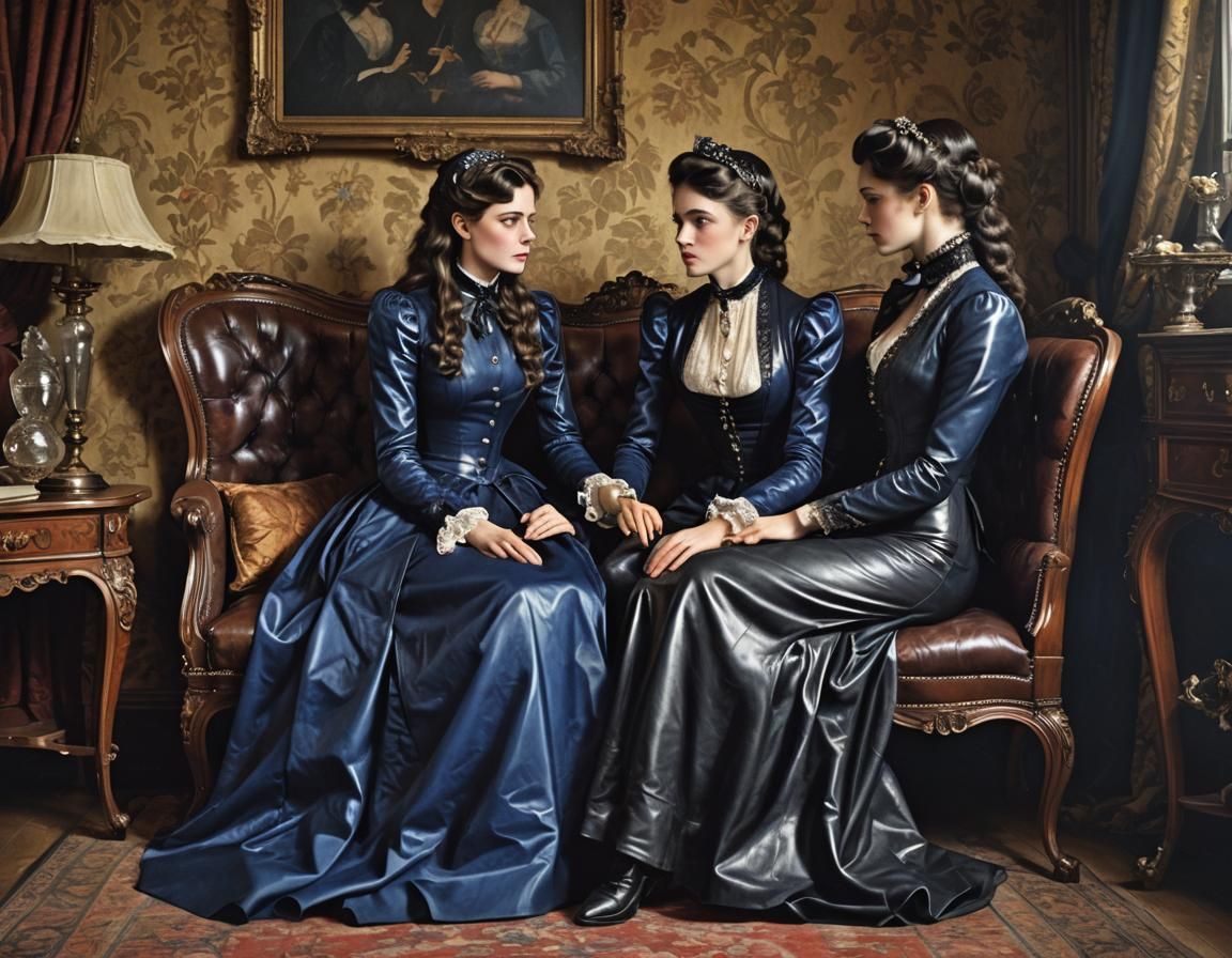 Distinguished Ladies in Confidential Conversation 4 - AI Generated ...