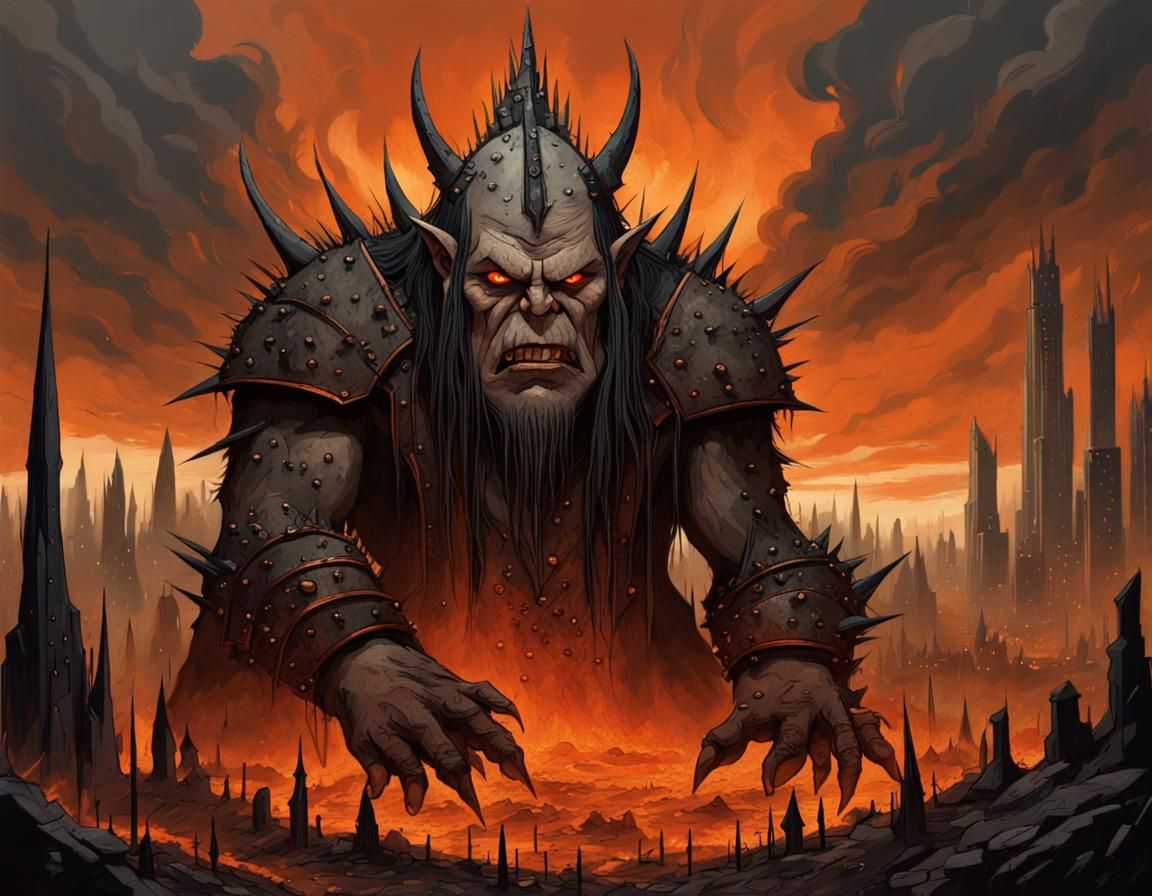 A primitive dangerous evil art deco gothic lord of the rings warcraft ...