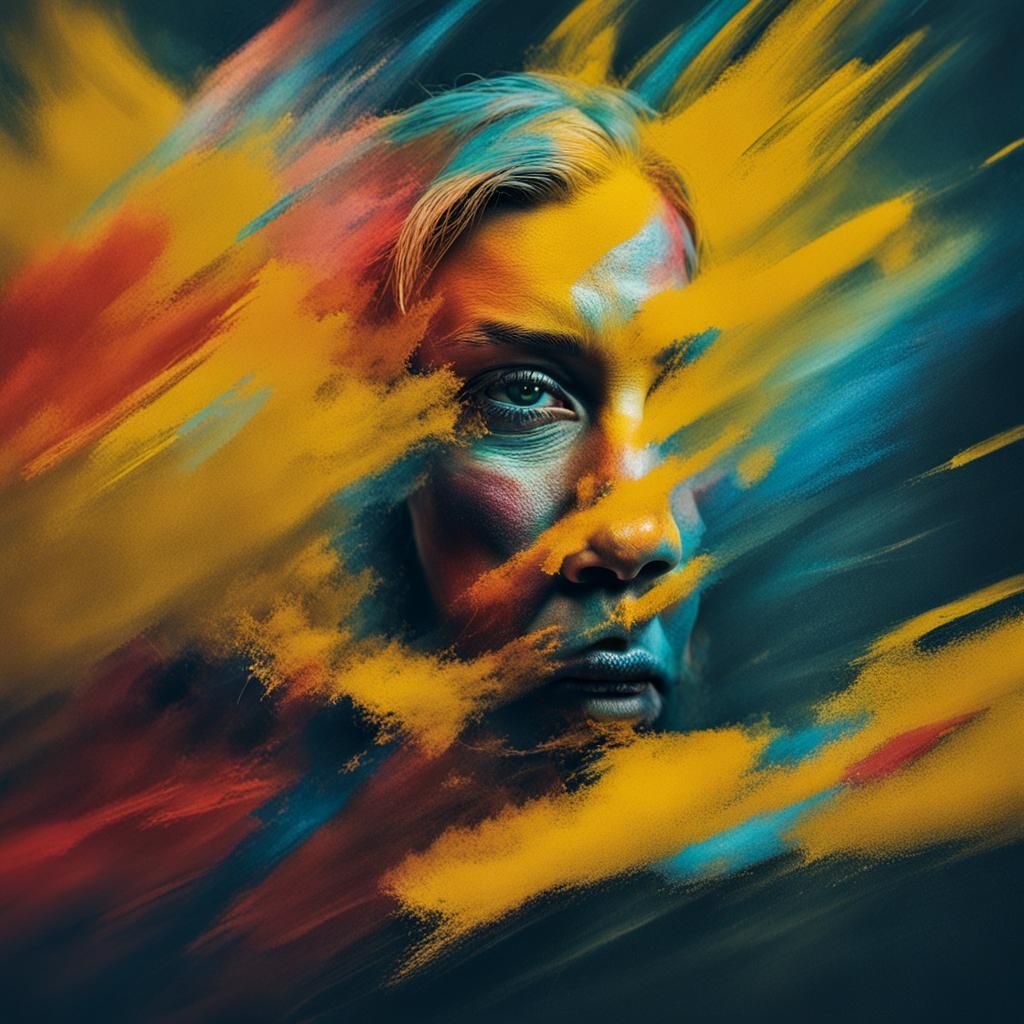 full painted female face - AI Generated Artwork - NightCafe Creator