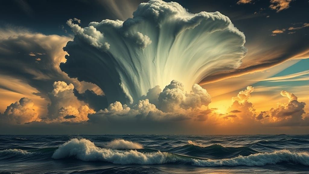 A gargantuan, churning tornado, its massive funnel cloud a deep ...