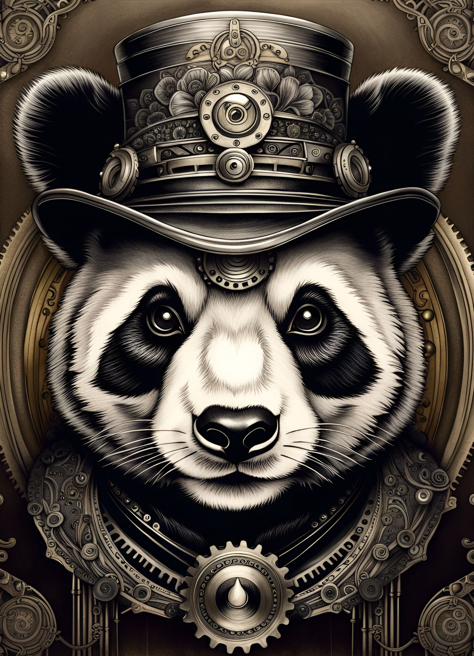 Steam panda - AI Generated Artwork - NightCafe Creator