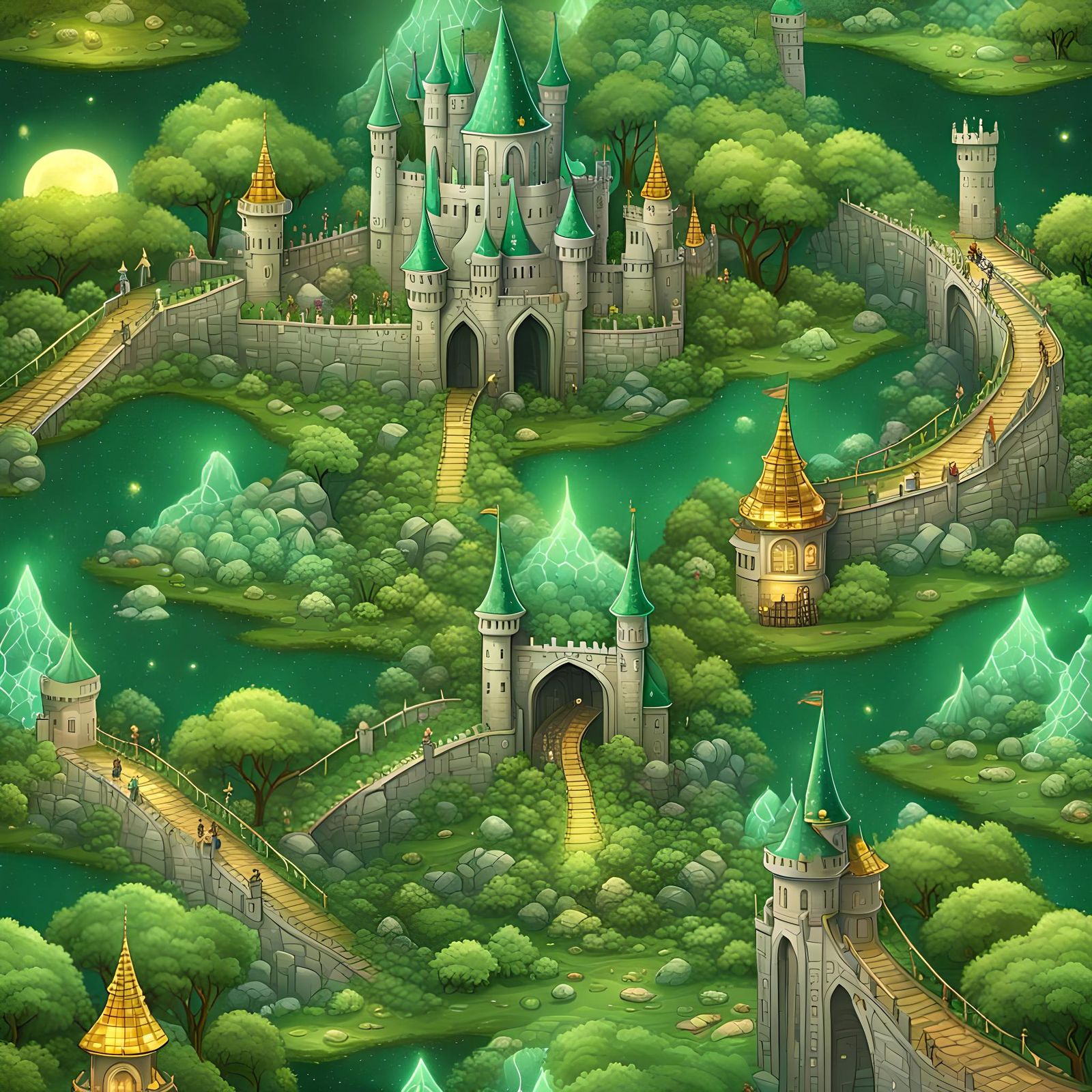 Inside The. Emerald City - AI Generated Artwork - NightCafe Creator