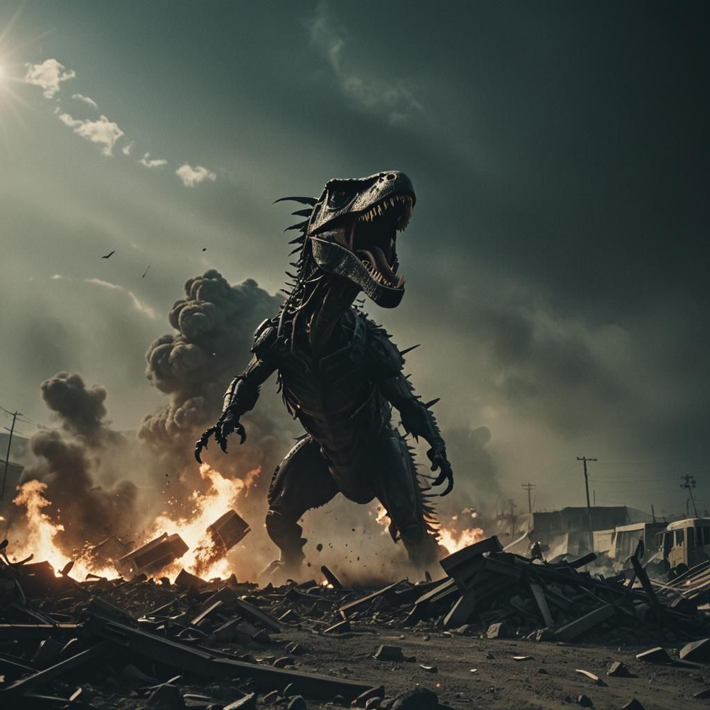 Destroying humanity - AI Generated Artwork - NightCafe Creator