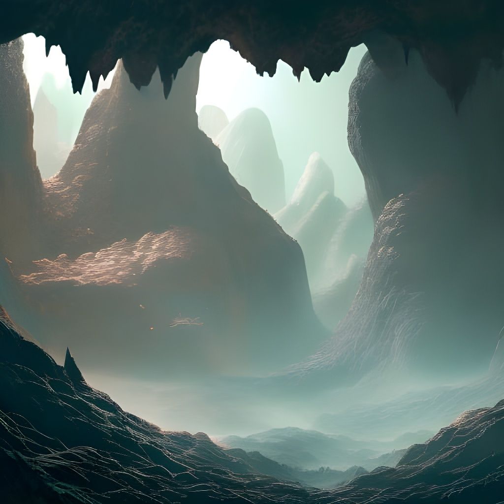 Alien cave system. - AI Generated Artwork - NightCafe Creator