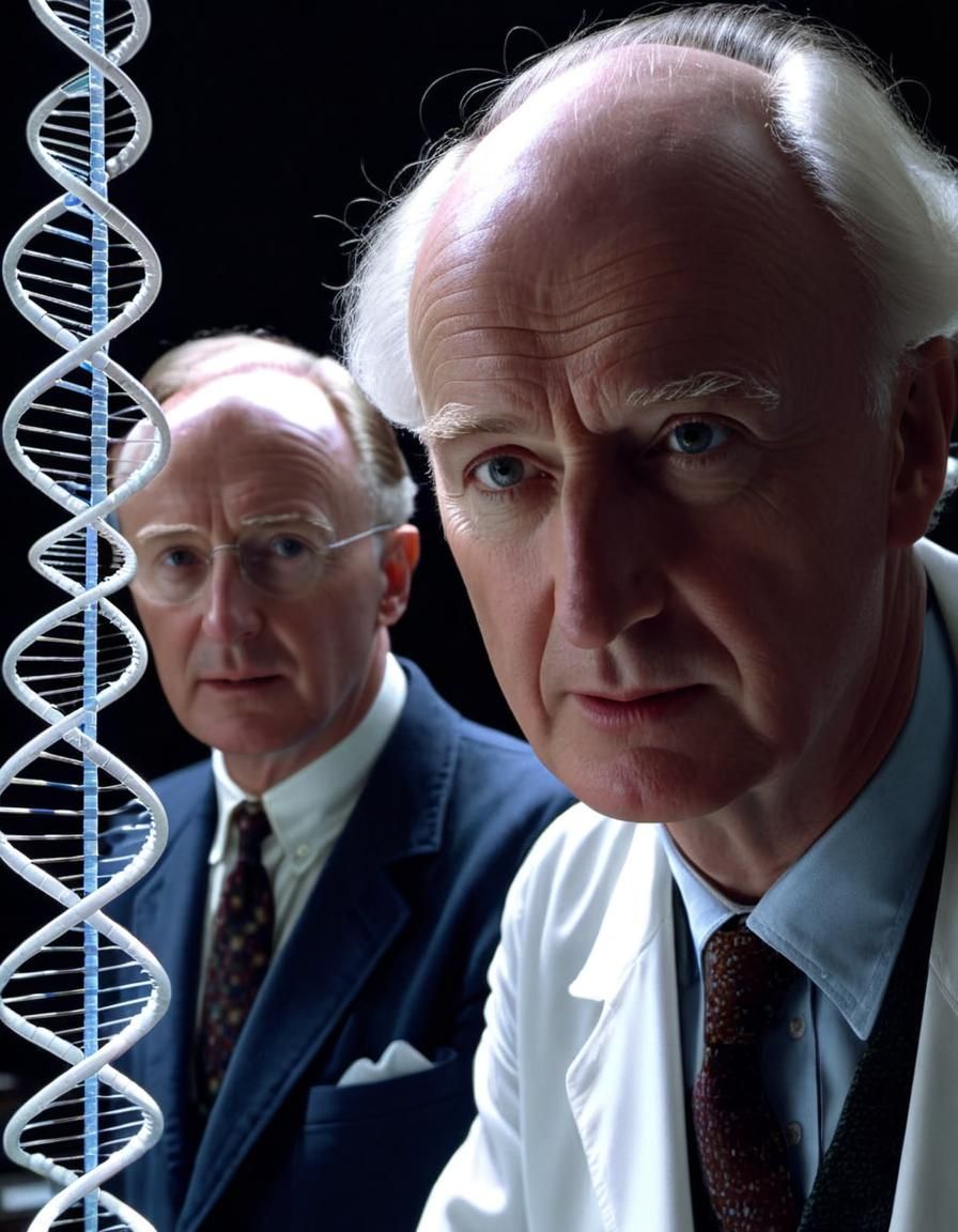 Watson and Francis Crick - AI Generated Artwork - NightCafe Creator