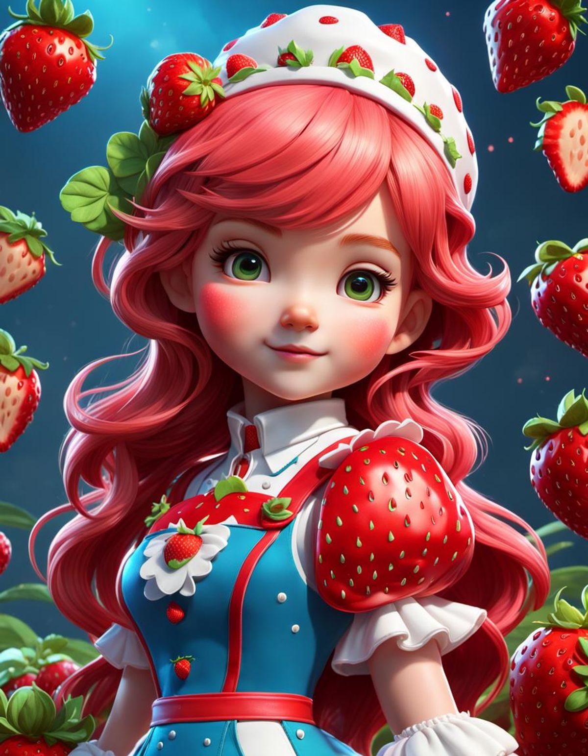 Strawberry Shortcake - AI Generated Artwork - NightCafe Creator