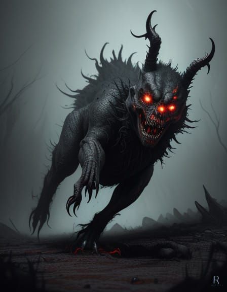 Ugly, terrifying horrific monster running after you, worst dream ever ...