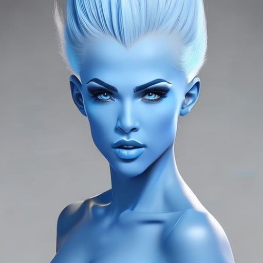 blue lady