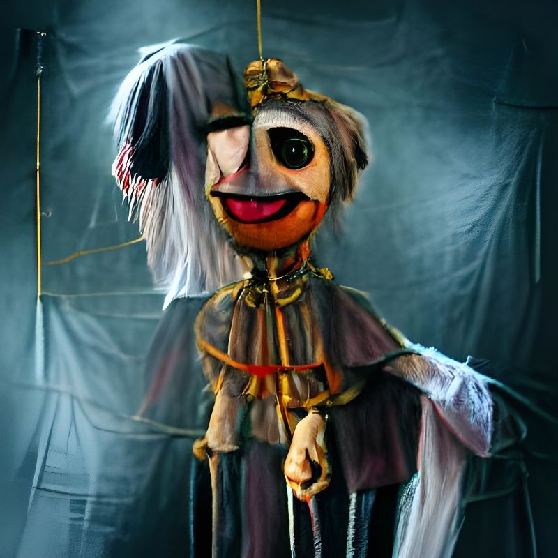 Portrait the haunted puppet - AI Generated Artwork - NightCafe Creator