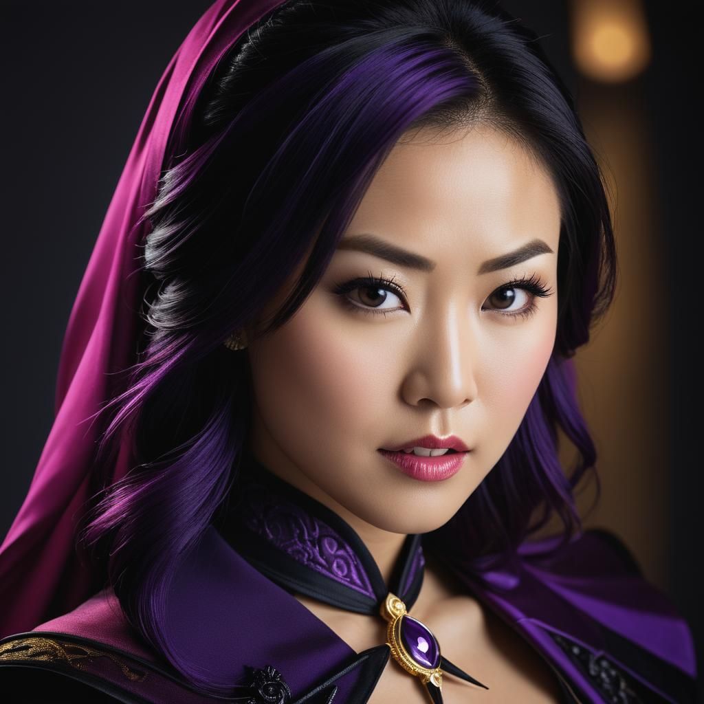Purple Portraits: Karen Fukuhara - Purple Portraits: Karen F...