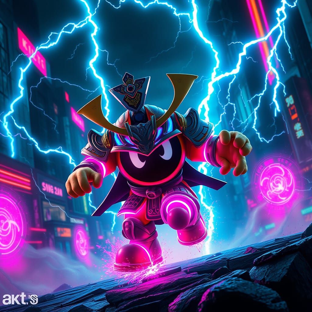 Cyberpunk Pacman Samurai NFT Collection #006