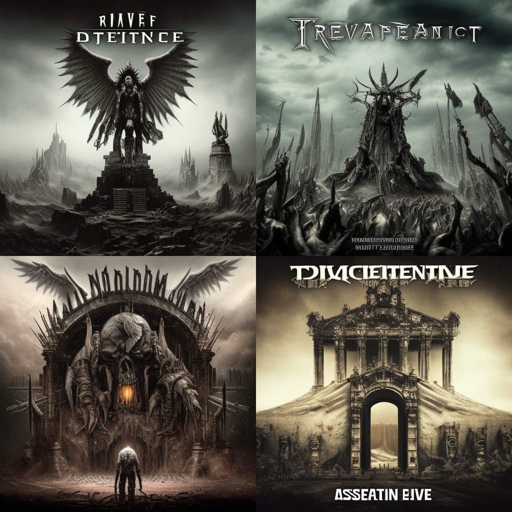 Metal Album Covers 17 - AI Generated Artwork - NightCafe Creator