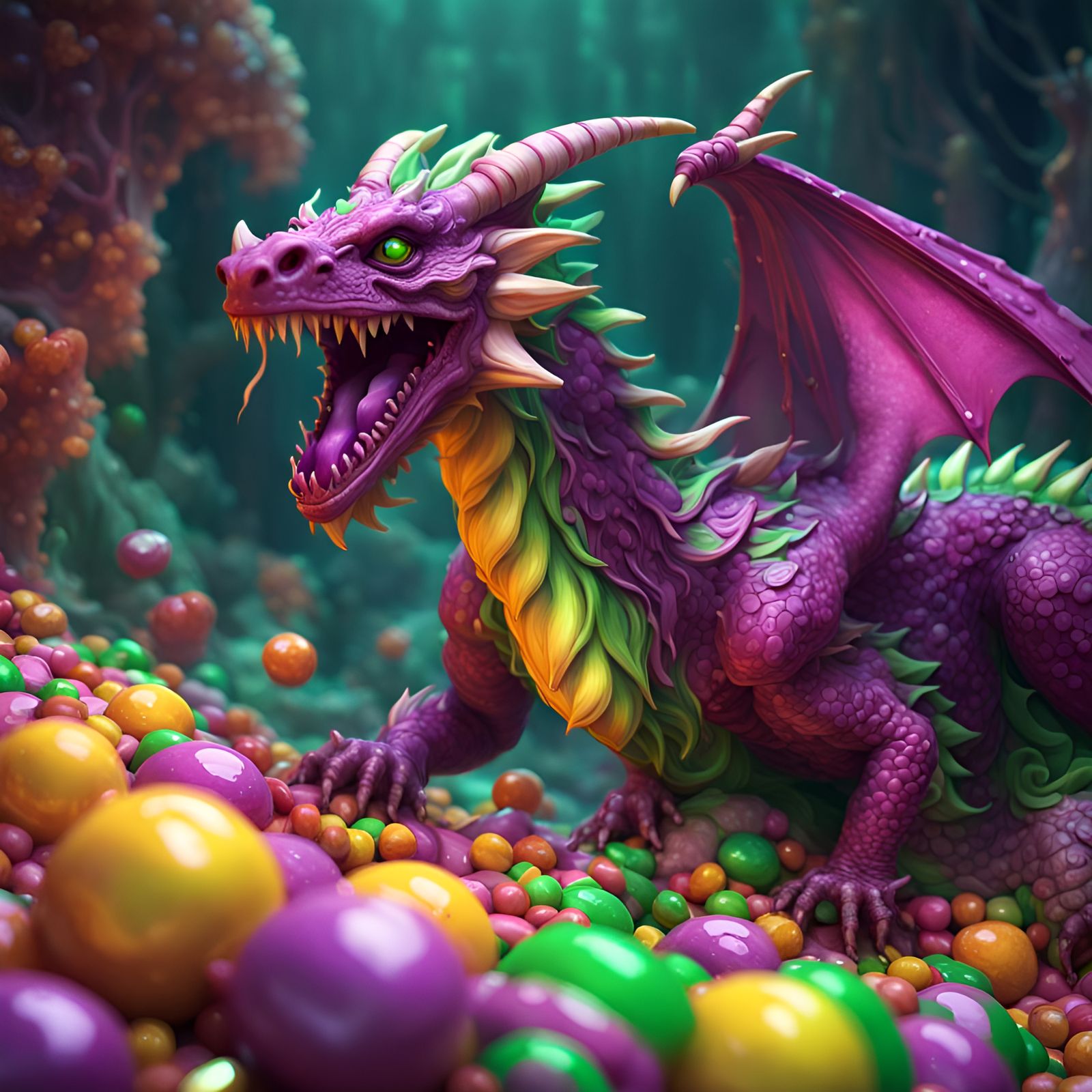 Candy Dragon - AI Generated Artwork - NightCafe Creator