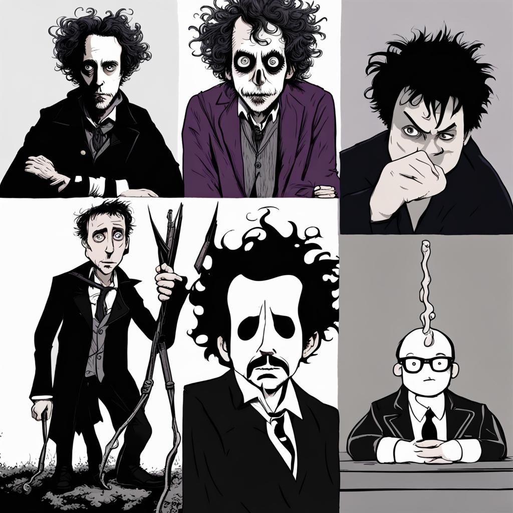 Tim burton style vs zach snyder style - AI Generated Artwork ...