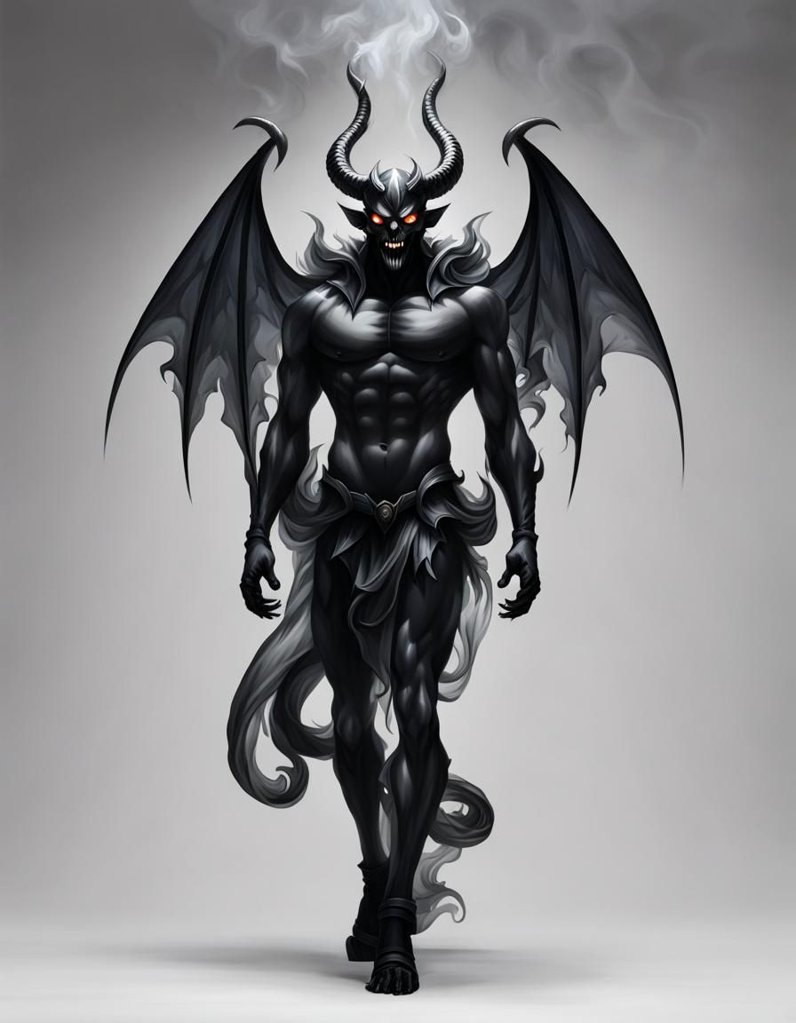 Black smoke demon - AI Generated Artwork - NightCafe Creator