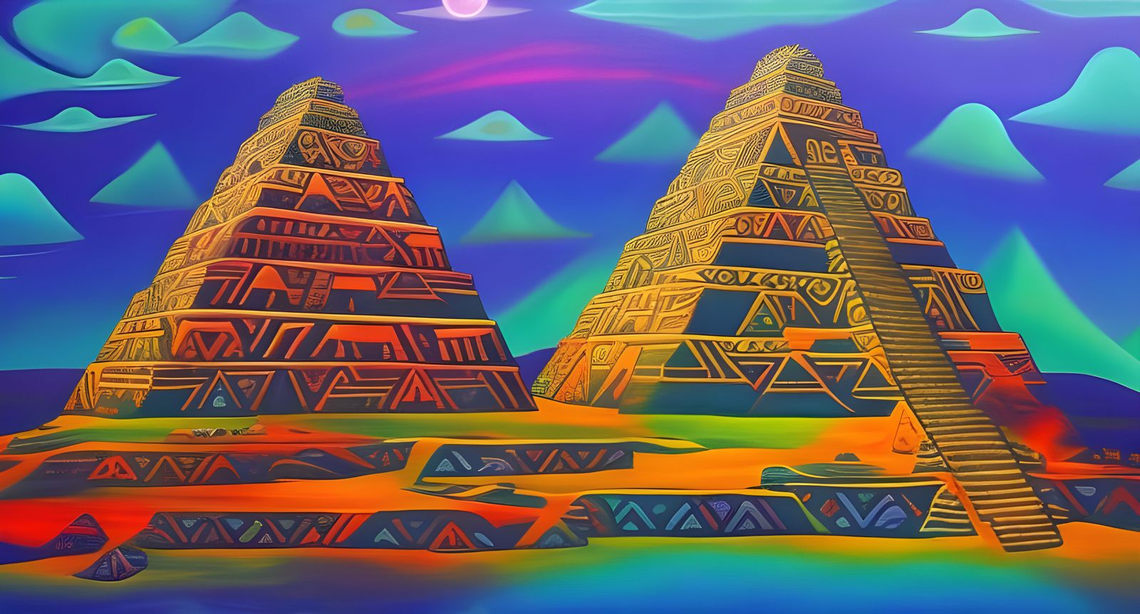 Pyramids - AI Generated Artwork - NightCafe Creator