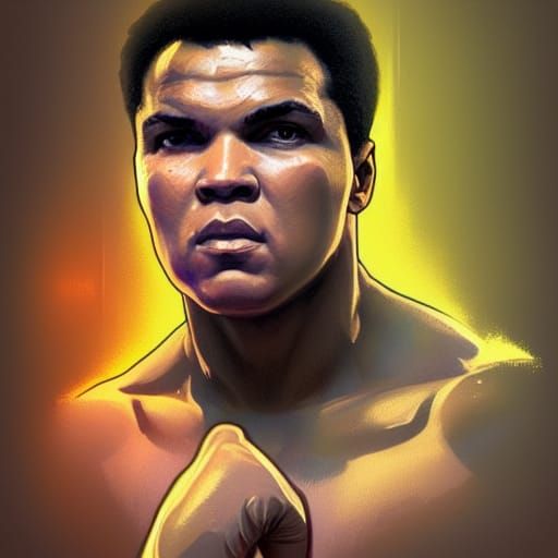 Muhammad Ali - AI Generated Artwork - NightCafe Creator