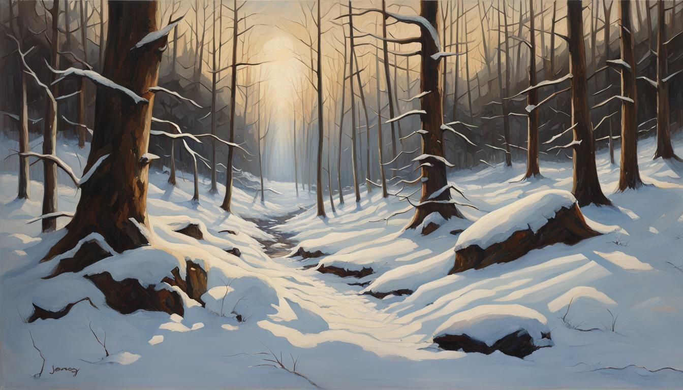Secrets Beneath the Snow - AI Generated Artwork - NightCafe Creator