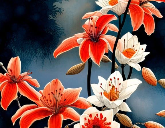 flowers - AI Generated Artwork - NightCafe Creator