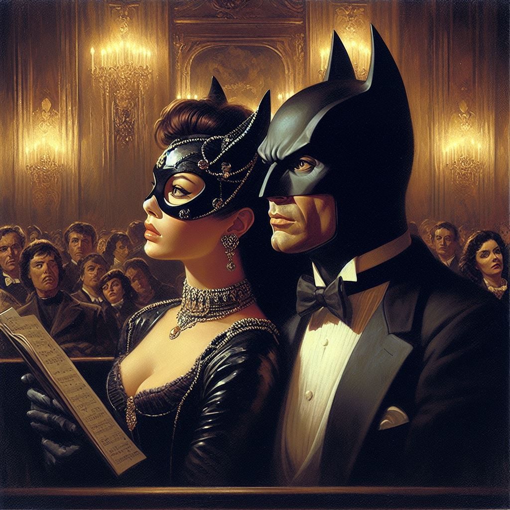 Masked Opera Date - AI Generated Artwork - NightCafe Creator