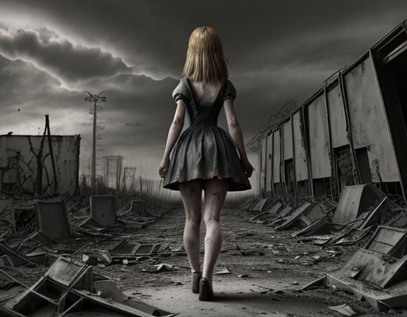 abandoned angry Alice after atomic apocalypse - AI Generated Artwork ...