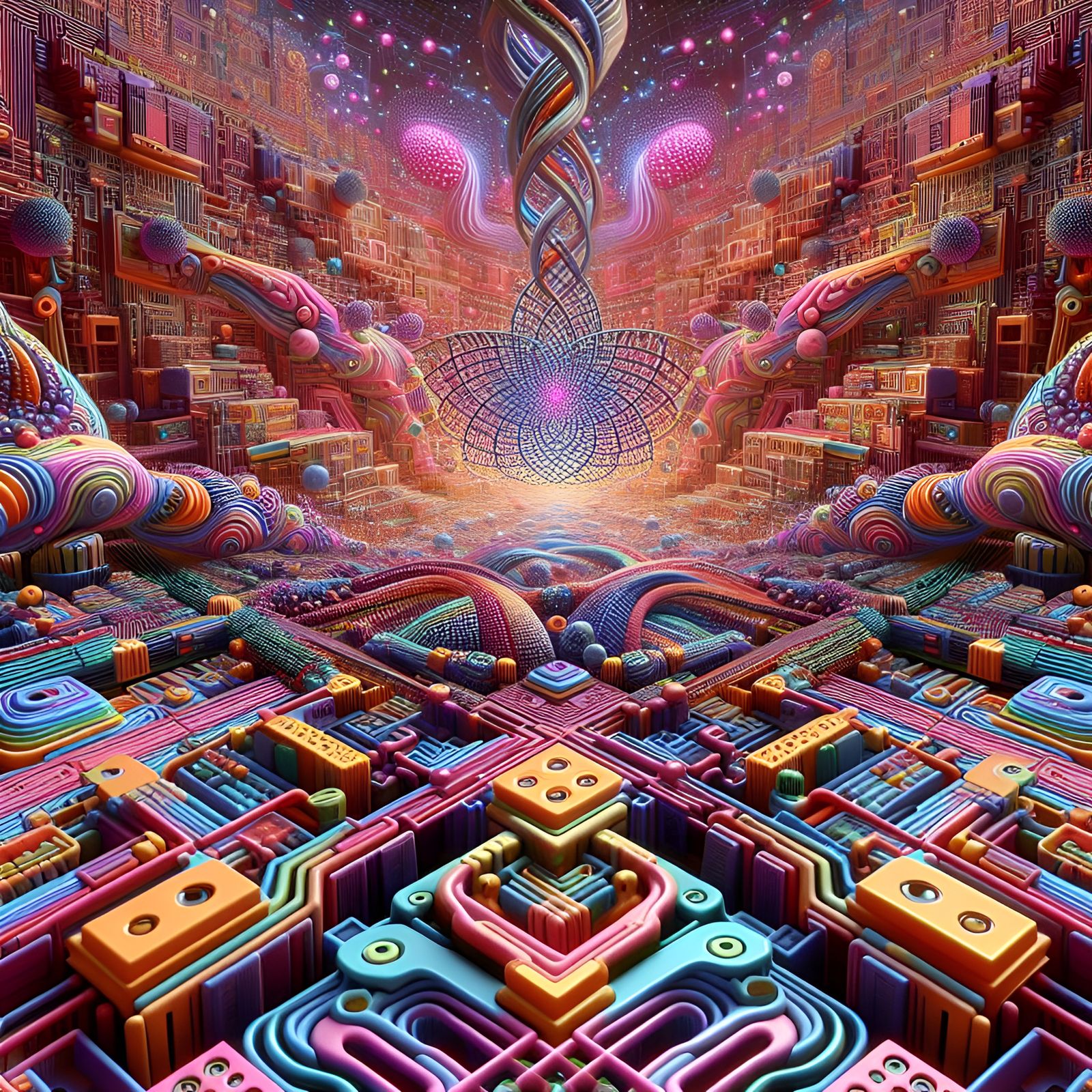 Misc. 💯Psychedelia (DALL•E 3, Jan. 2023) - AI Generated Artwork - NightCafe Creator