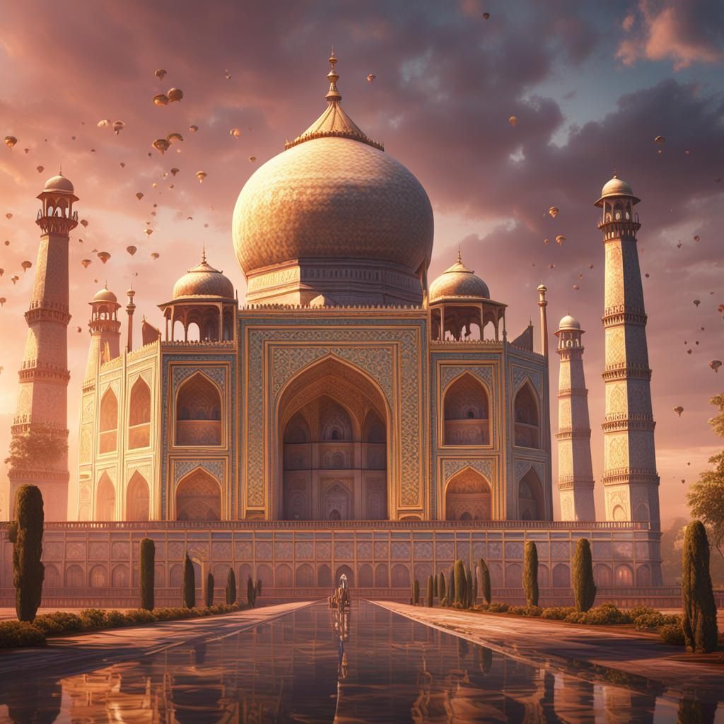 Taj Mahal - AI Generated Artwork - NightCafe Creator