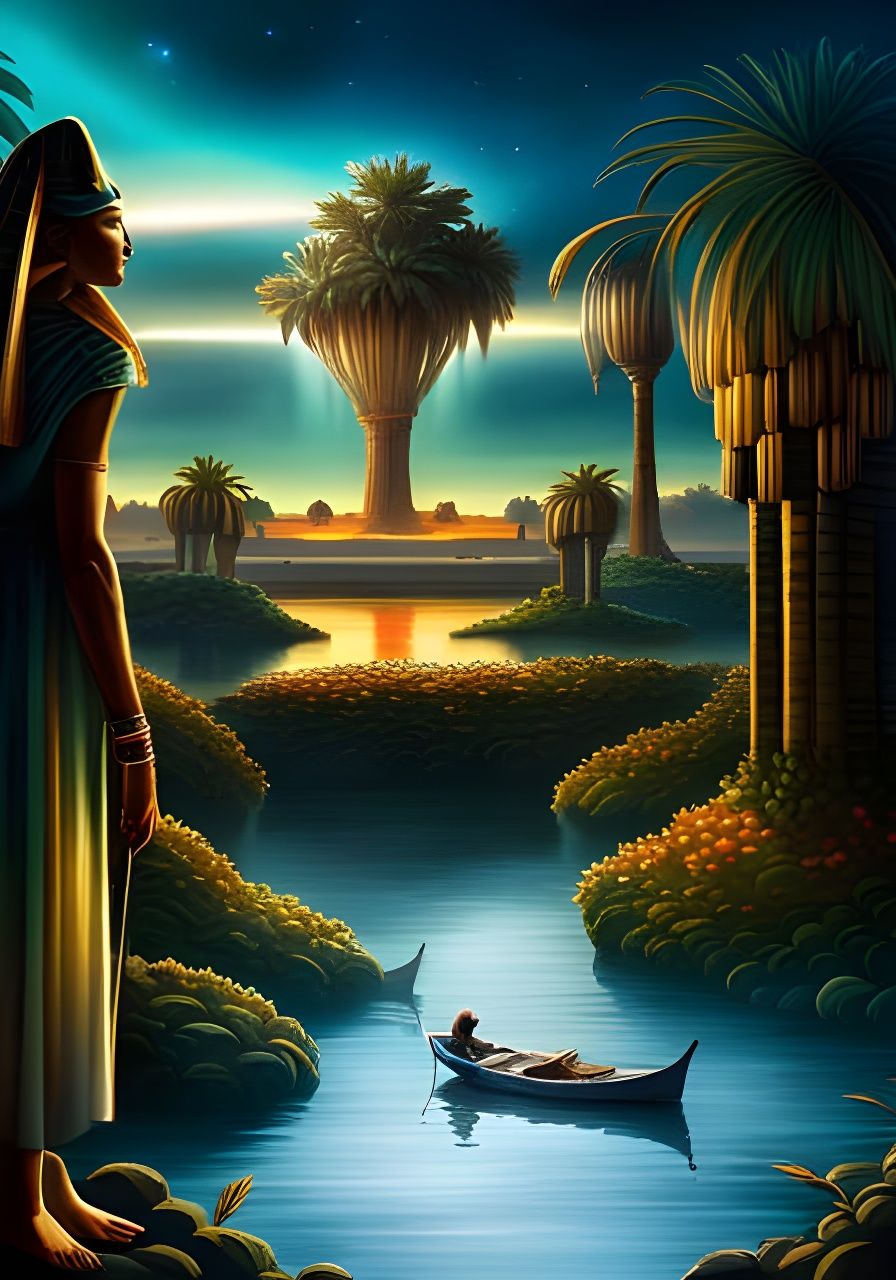 The Unseen Nile - AI Generated Artwork - NightCafe Creator