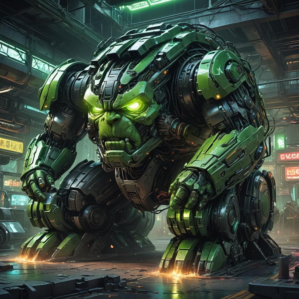 hulk tank - AI Generated Artwork - NightCafe Creator
