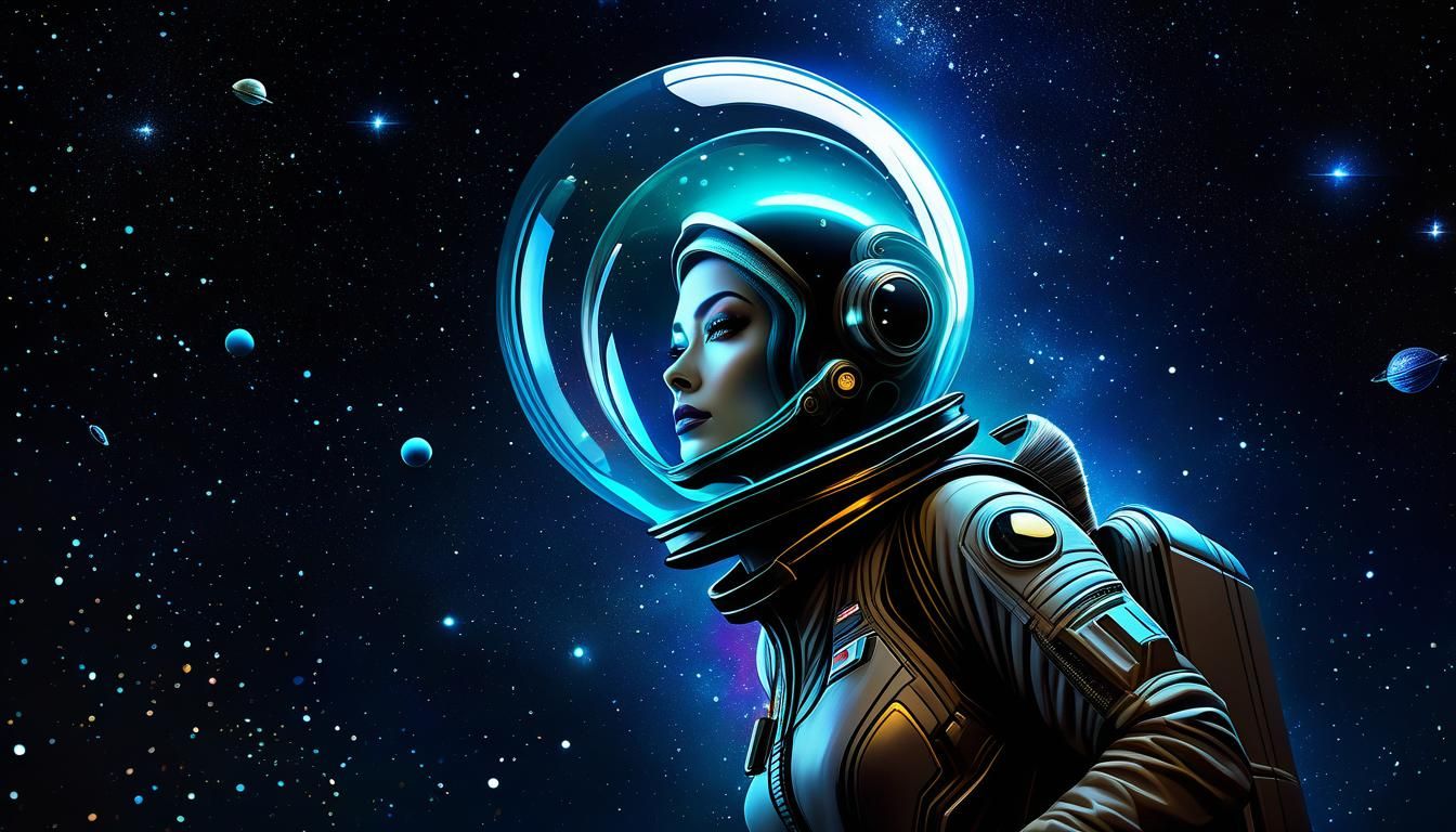 Space Woman - AI Generated Artwork - NightCafe Creator