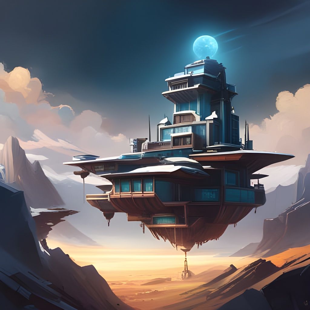 Flying base - AI Generated Artwork - NightCafe Creator