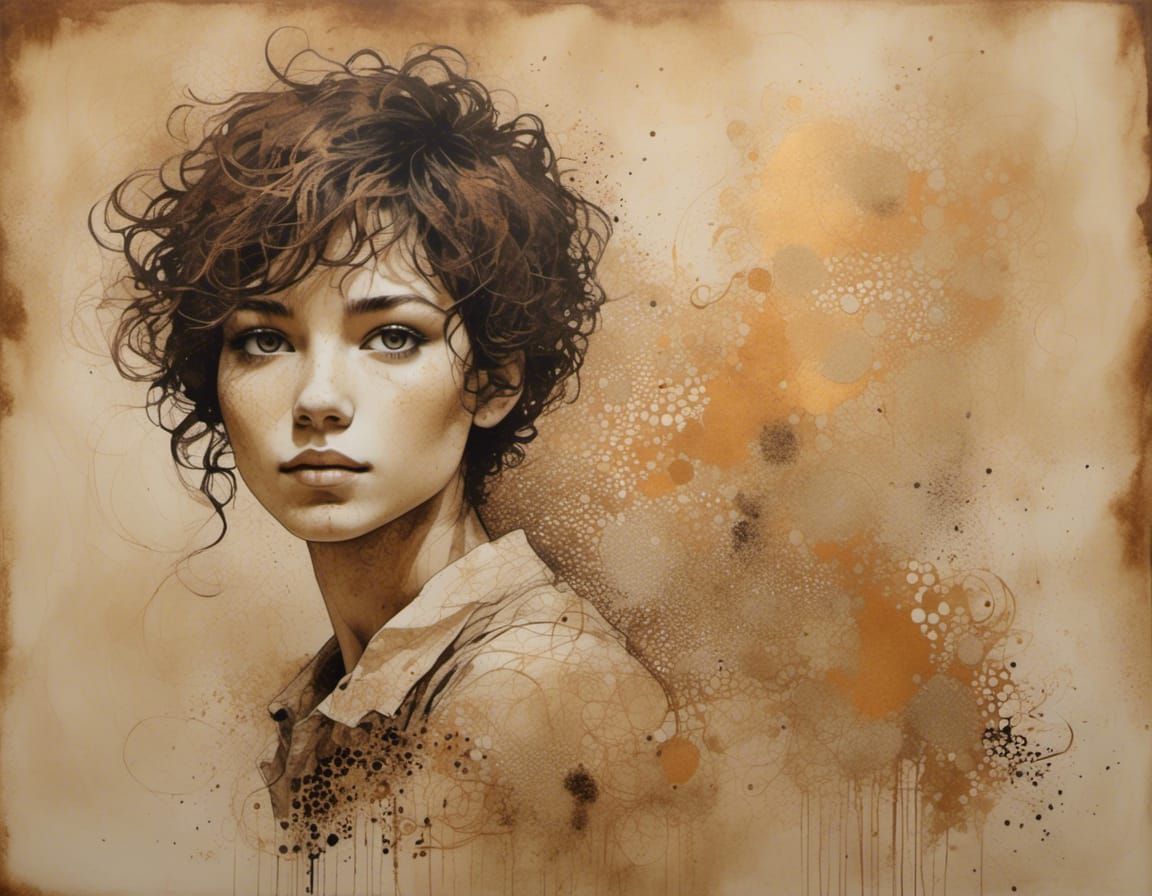 Portrait of a Young Woman - AI Generated Artwork - NightCafe Creator