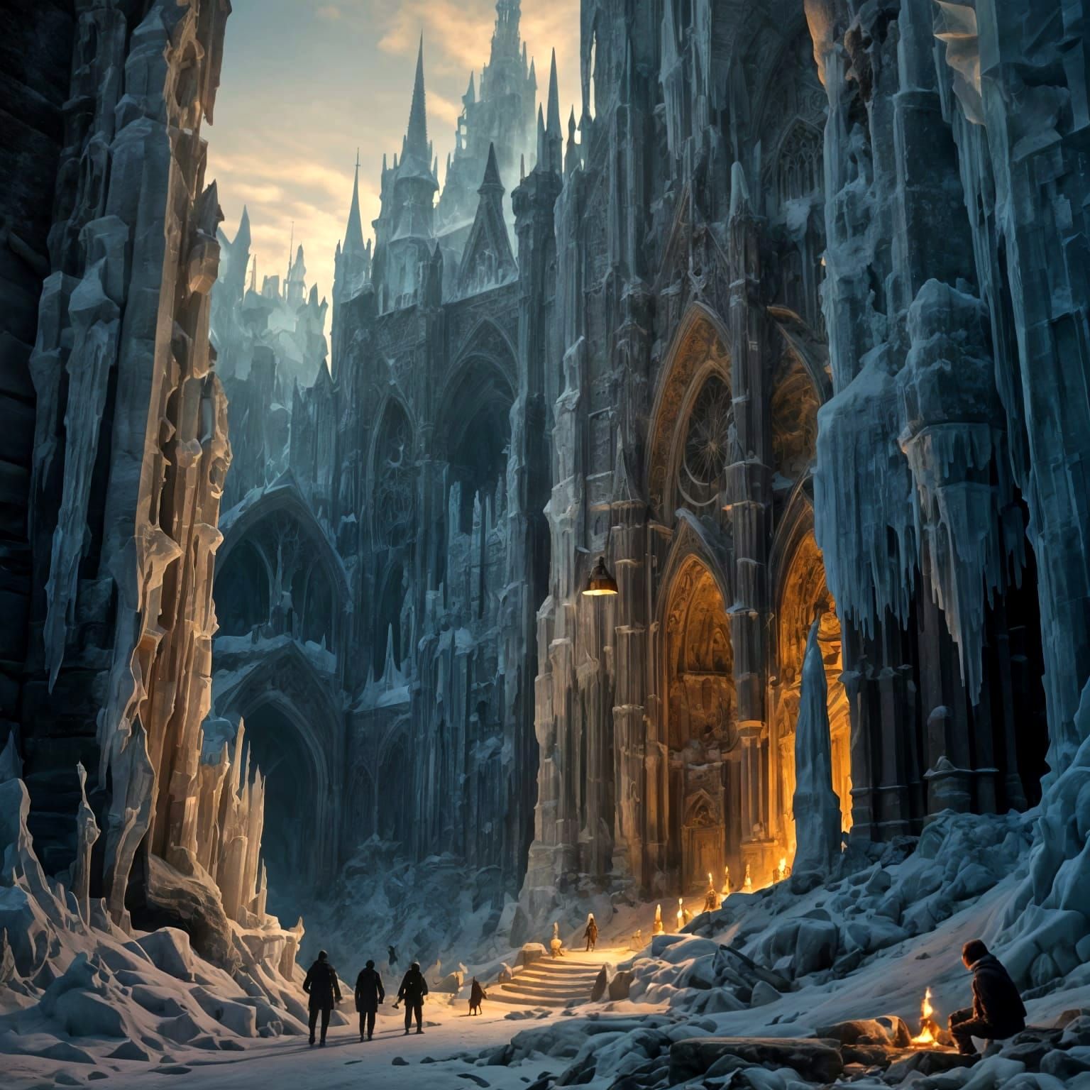Step inside a frozen cathedral ️ - Ethereal Fortress of Fro...
