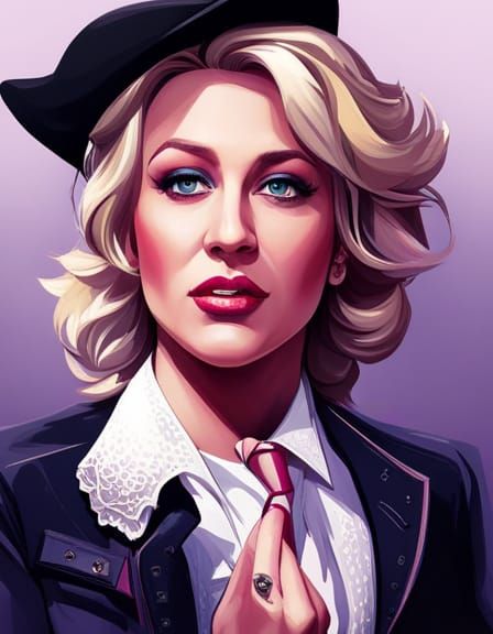 young Dolly Parton as a handsome Male full body portrait, 8k resolution concept art portrait by ...