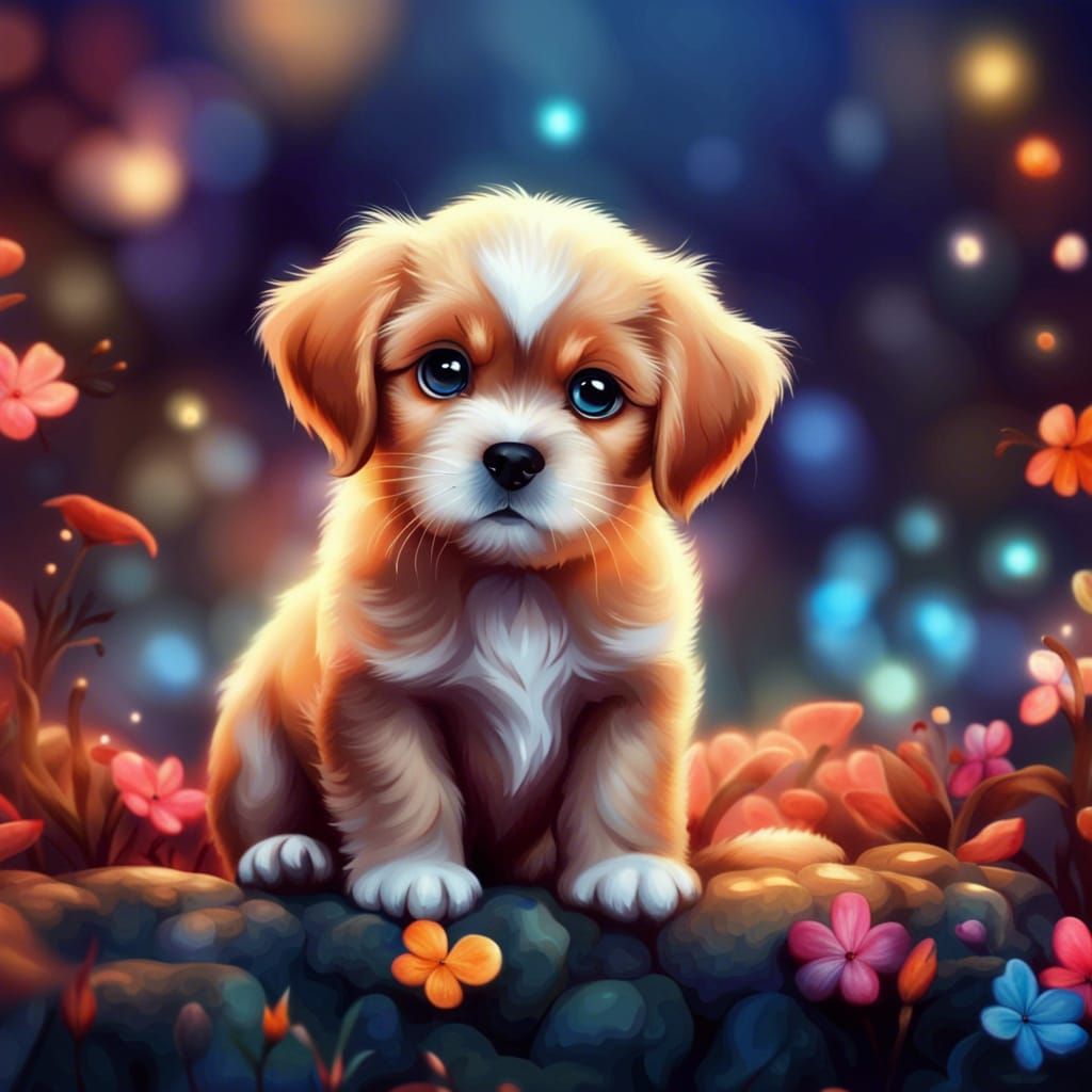 cute puppy - AI Generated Artwork - NightCafe Creator