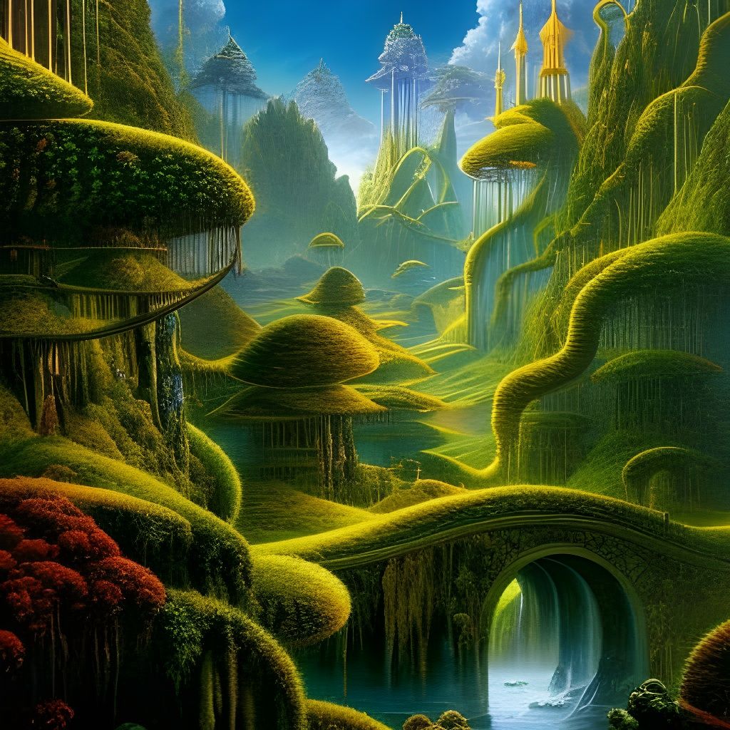 Fantasy Landscape - AI Generated Artwork - NightCafe Creator