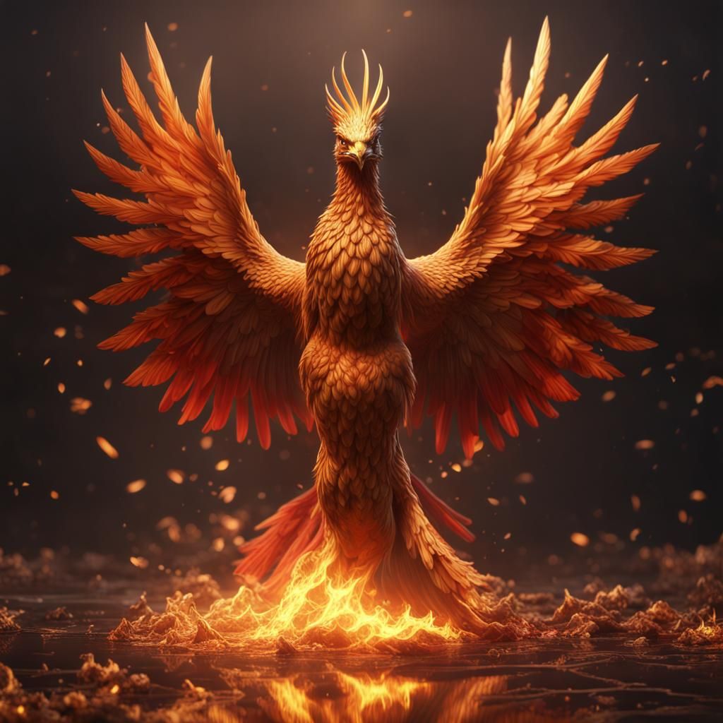Epic Phoenix Majesty - AI Generated Artwork - NightCafe Creator