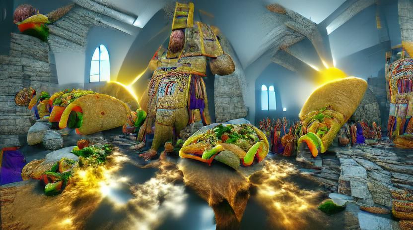 We all worship the great giant taco gods - AI Generated Artwork ...