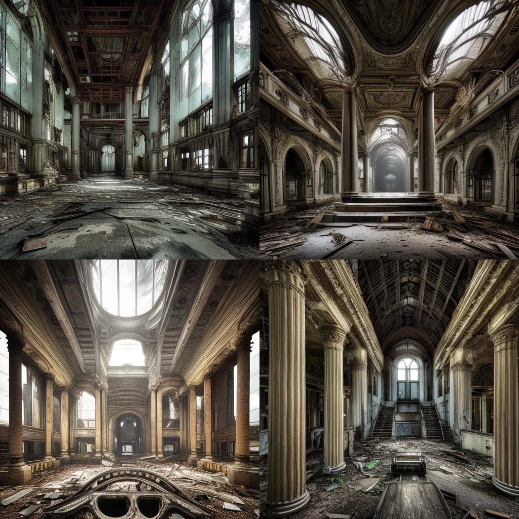 Urbex - Asylum - AI Generated Artwork - NightCafe Creator