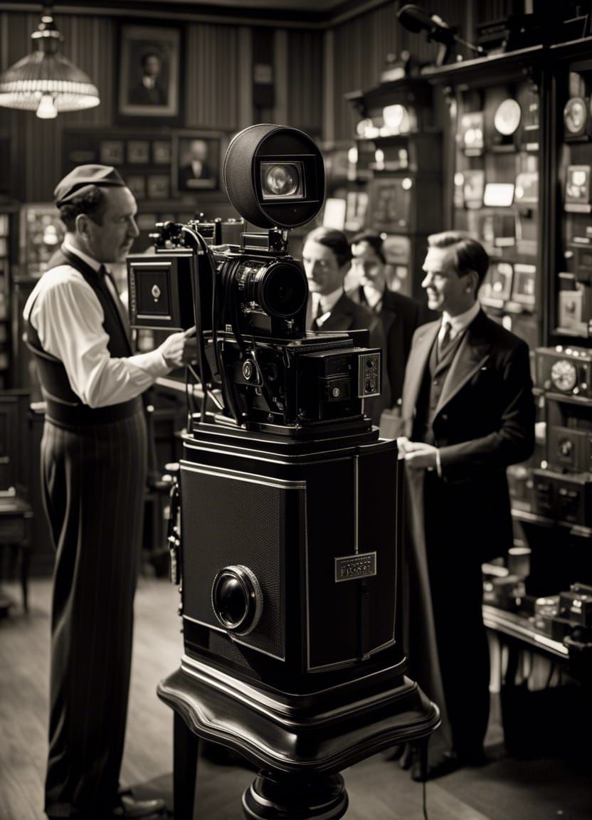 tv-crew appears back in time - AI Generated Artwork - NightCafe Creator