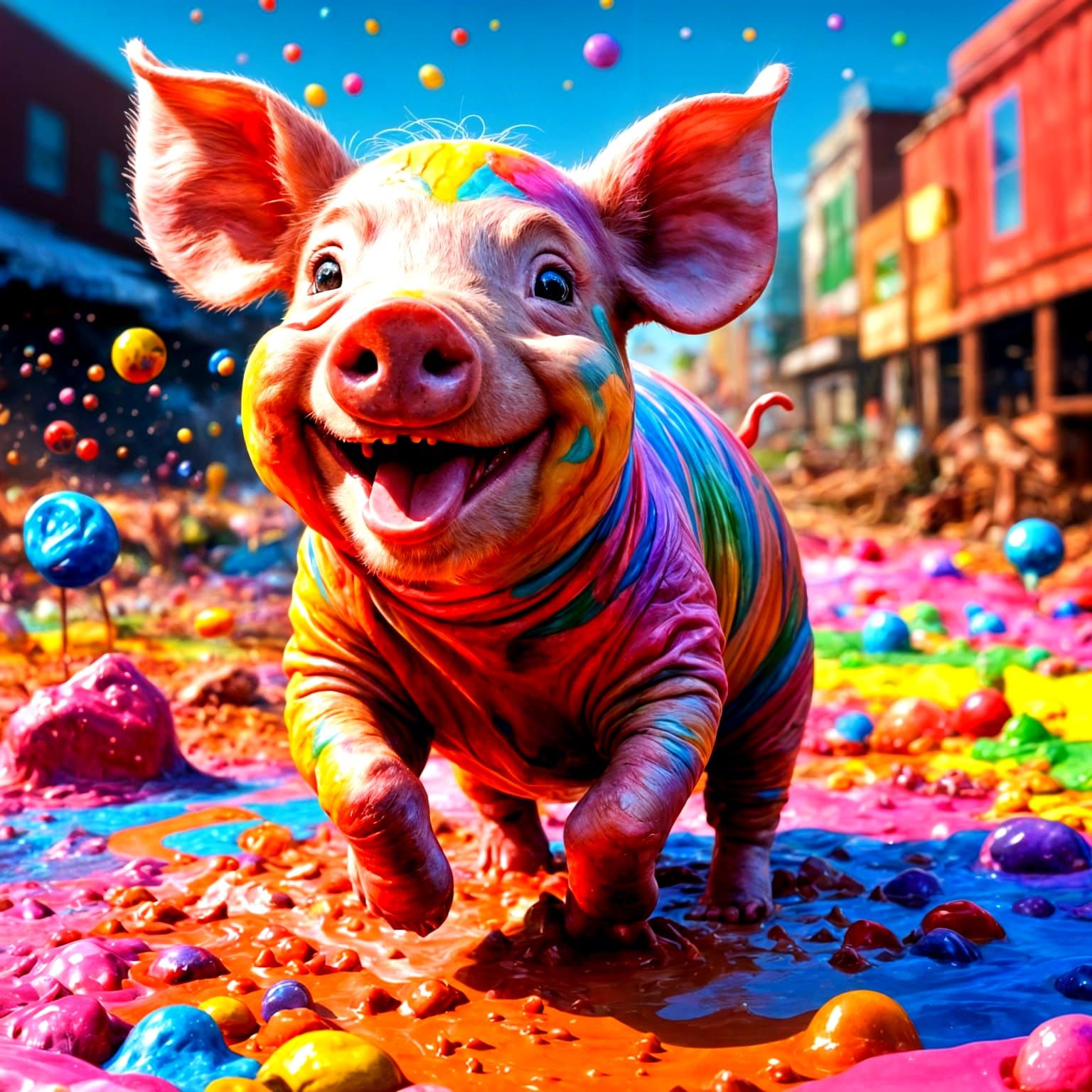 that's what mud looks like for a piglet