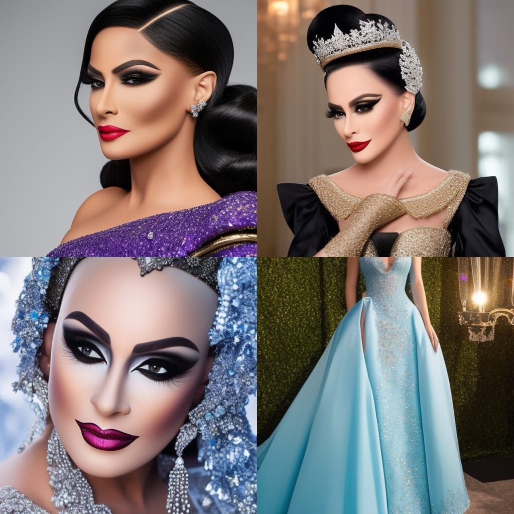 drag queens looking fierce - AI Generated Artwork - NightCafe Creator