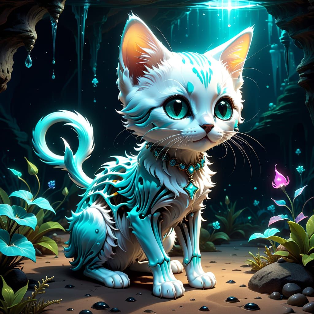 Fluffi Skeleton - AI Generated Artwork - NightCafe Creator