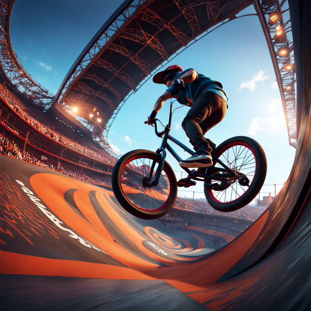 BMX freestyle - AI Generated Artwork - NightCafe Creator