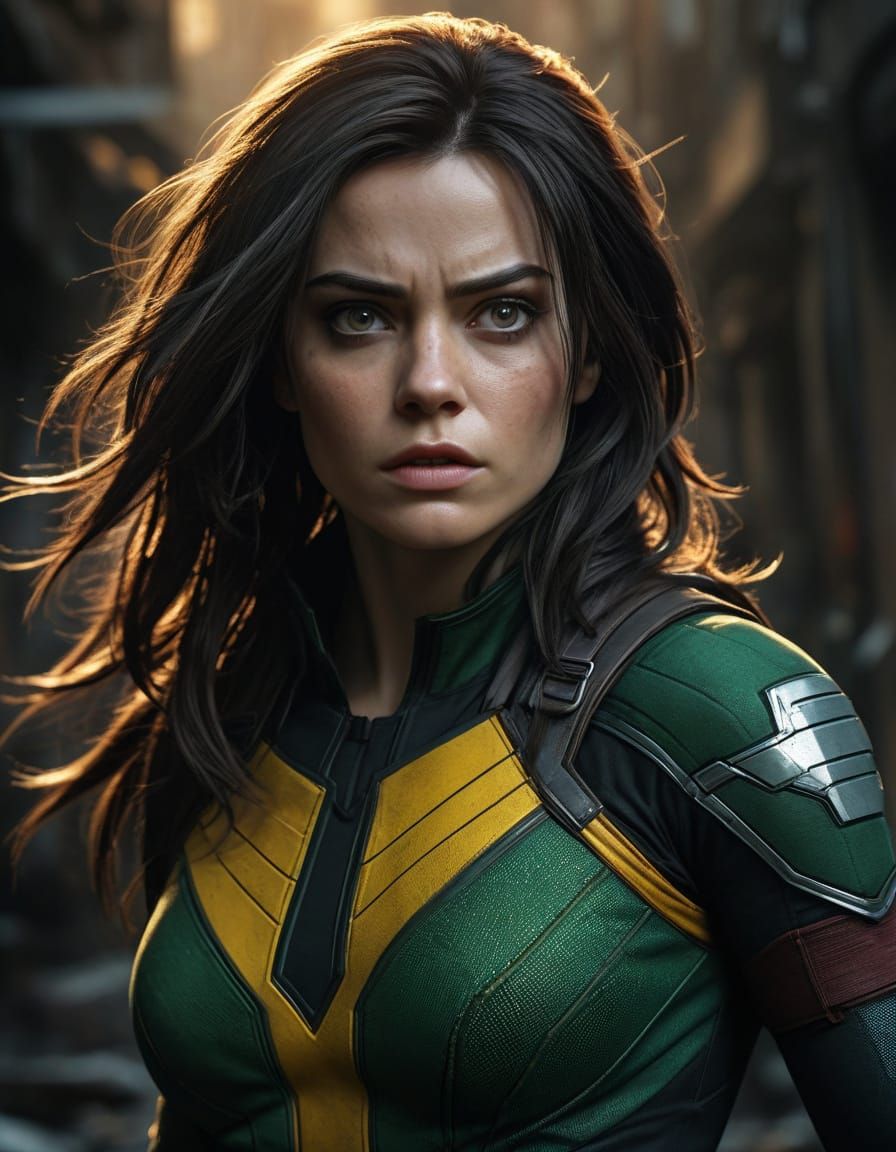 Athletic Rogue from the X-Men in Cinematic Film St... - AI Art