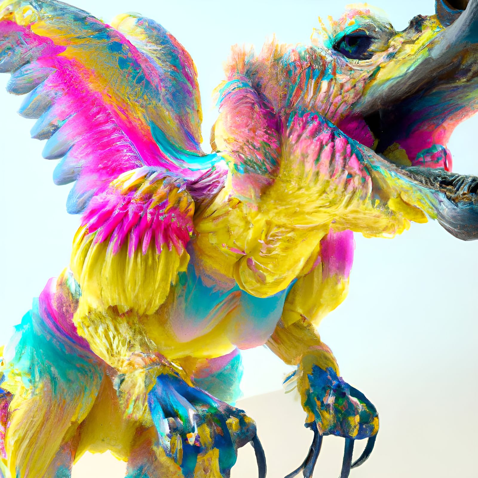 a feathered jabberwocky - AI Generated Artwork - NightCafe Creator