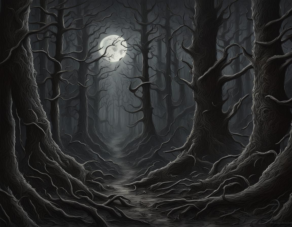 Withering Forest 6 - AI Generated Artwork - NightCafe Creator